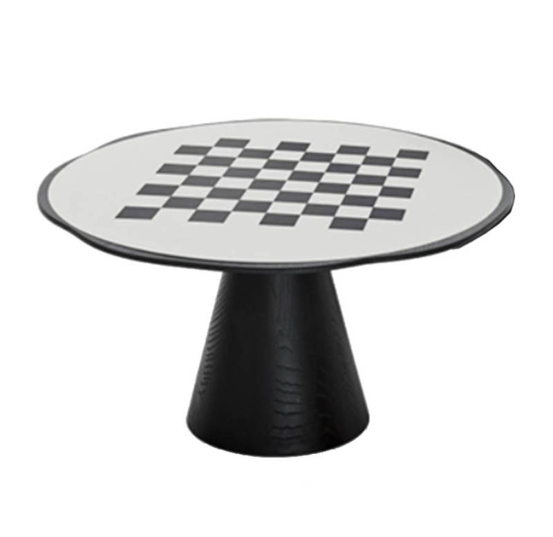 Pianca Scacco Coffee Table in Solid Wood with Optional Chessboard Inlay ...